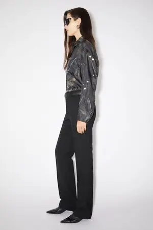 Acne Studios Mid-rise Tailored Trousers - Black