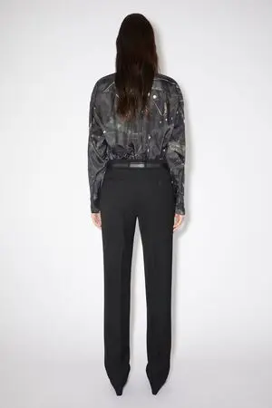 Acne Studios Mid-rise Tailored Trousers - Black