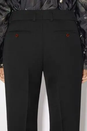 Acne Studios Mid-rise Tailored Trousers - Black