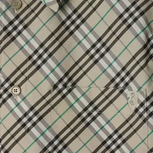 Burberry Short-sleeved Checked Cropped Shirt - Chaff Color