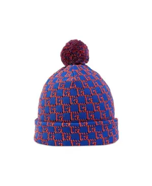 Gucci Square G Cotton Beanie - Blue