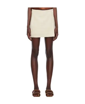Staud Wrap Miniskirt