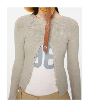 Acne Studios Embroidered Heart Cardigan