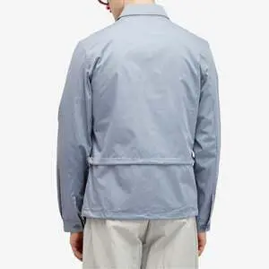 C.P. COMPANY Long-sleeved Casual Jacket With Chest Pockets And Adjustable Hem - Blue
