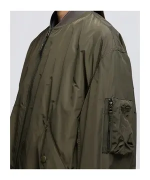 Aspesi Zip-up Bomber Jacket With Drawstring Hem