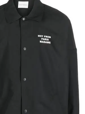 Drole De Monsieur Drôle De Slogan Button-up Jacket