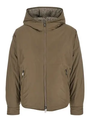 Brunello Cucinelli Quilted Hooded Jacket