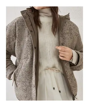 Brunello Cucinelli Quilted Hooded Jacket