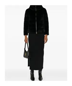 Herno Two-way Zip Down Jacket - Black