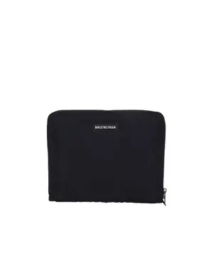 Balenciaga Logo Wallet - Black