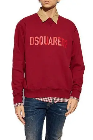 Dsquared2 Logo Printed Crew Neck Sweatshirt