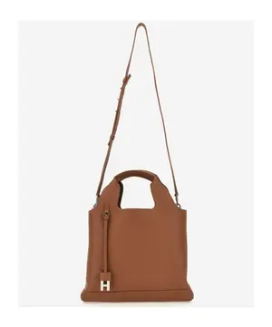 Hogan Top Handle Shoulder Bag - Brown
