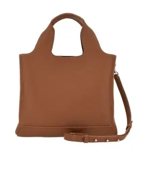 Hogan Top Handle Shoulder Bag - Brown