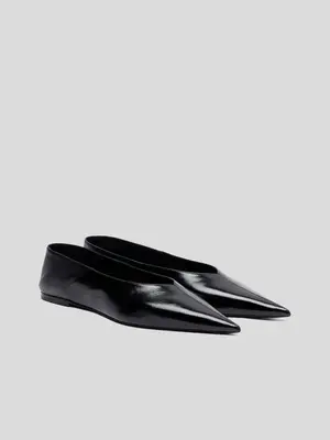 Saint Laurent Pointed Toe Slip-on Flats