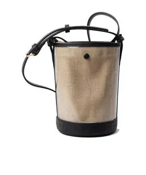 A.p.c. Logo Debossed Bucket Shoulder Bag - Nude