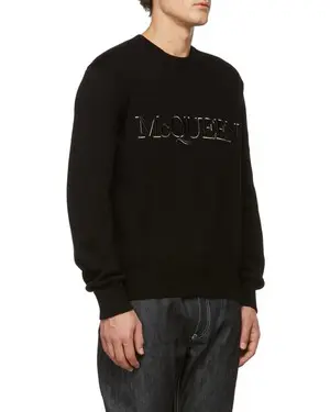 Alexander McQueen Embroidered Logo Crewneck Sweatshirt