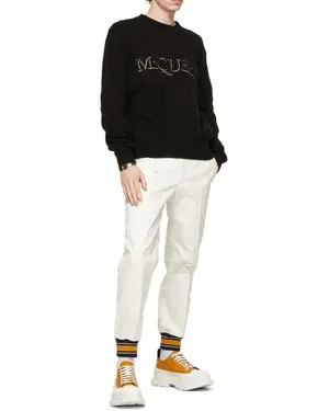 Alexander McQueen Embroidered Logo Crewneck Sweatshirt