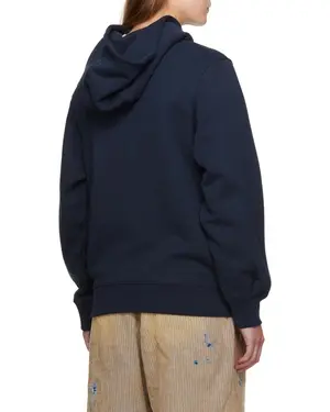 ADER ERROR Oversized Embroidered Hooded Sweatshirt - Black