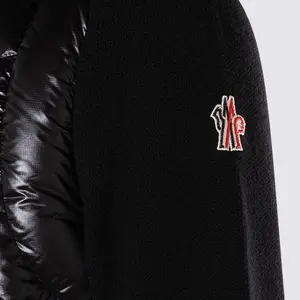 Moncler Padded Zip-up Cardigan - Black