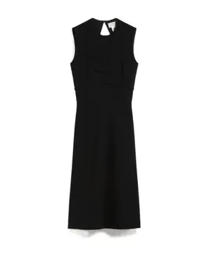 Sportmax Sleeveless Open Back Fishtail Midi Dress