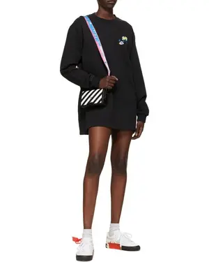 Off-White Arrows Print Sweatshirt Dress