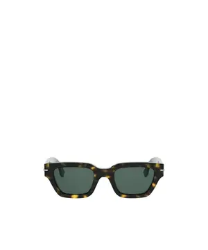 Fendi Tortoiseshell Square Frame Sunglasses - Green