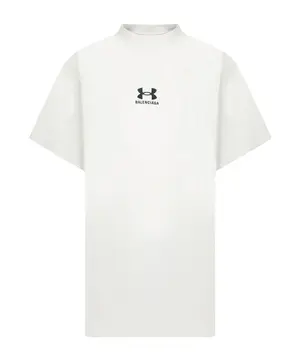Balenciaga Logo Embroidered Crewneck T-shirt