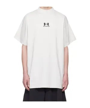 Balenciaga Logo Embroidered Crewneck T-shirt