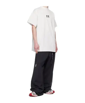 Balenciaga Logo Embroidered Crewneck T-shirt