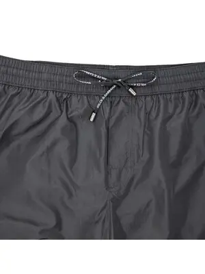 Dolce & Gabbana Drawstring Swim Shorts With Logo Detail - Black