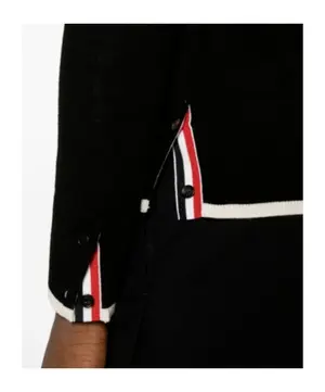 Thom Browne 4-bar V-neck Cardigan - Black
