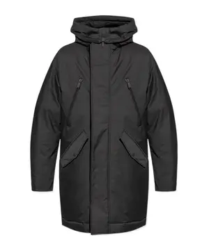 Dsquared2 Hooded Funnel Neck Coat