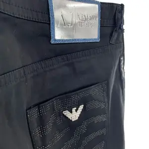 Emporio Armani Logo Badge Straight Leg Pants