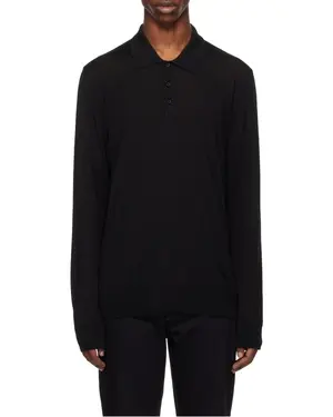 GOLDEN GOOSE Logo Patch Polo Shirt