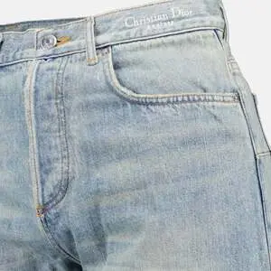 Dior Logo Patch Straight-leg Jeans