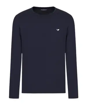 Emporio Armani Round Collar Logo T-shirt