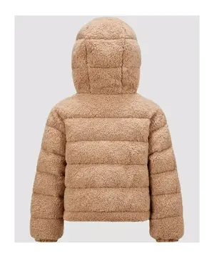 Moncler Teddy Effect Down Jacket With Hood