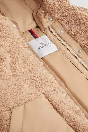Moncler Teddy Effect Down Jacket With Hood