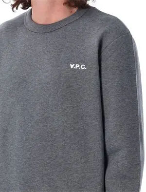 A.p.c. Logo Crewneck Sweatshirt - Gray