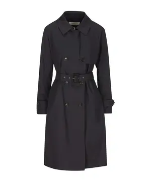 Herno Belted Trench Coat - Black