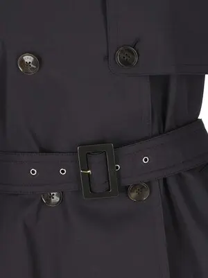 Herno Belted Trench Coat - Black