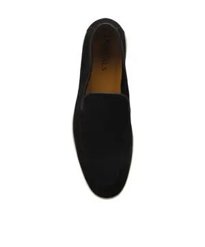 DOUCAL'S Round Toe Loafers - Black