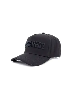 Dsquared2 Logo Embroidered Baseball Cap - Black