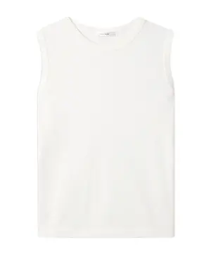 THE ROW Sleeveless Vest - White