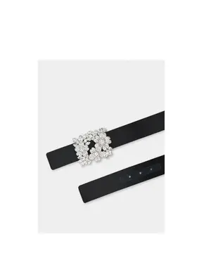 ROGER VIVIER Bouquet Strass Versailles Diamond Buckle Belt