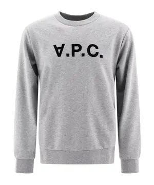 A.p.c. Logo Crewneck Sweatshirt - Gray