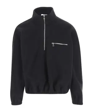 RIER Wool Fleece Sweatshirt - Black