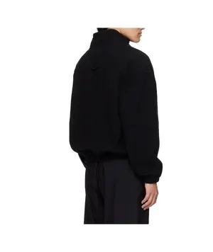 RIER Wool Fleece Sweatshirt - Black