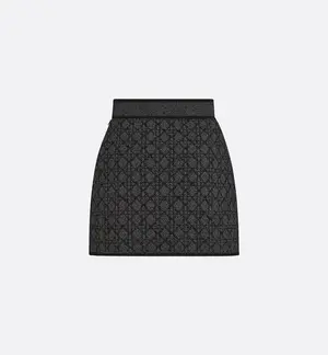 Dior Macrocannage Miniskirt - Black