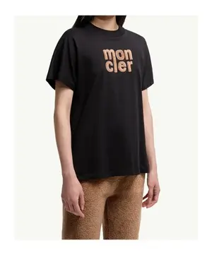 Moncler Logo Embroidered Crewneck T-shirt
